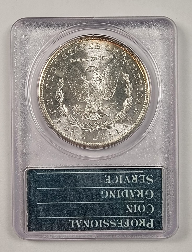 1881 S Morgan Silver Dollar, PCGS MS 63, vintage rattler holder | eBay