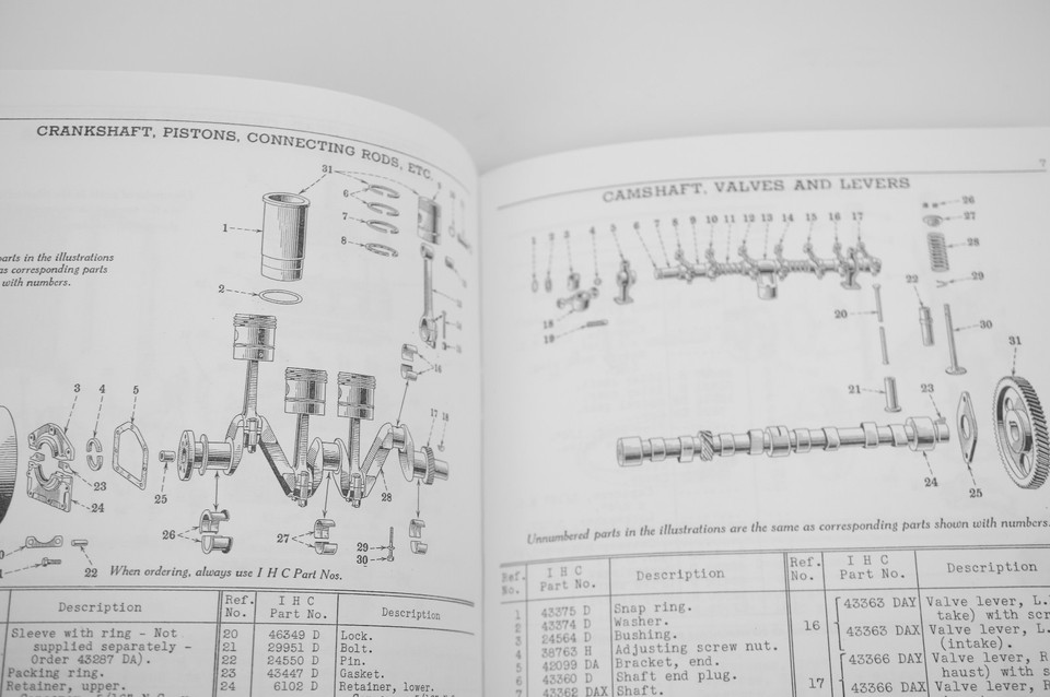McCormick-Deering Farmall B Parts Catalog Manual International ...