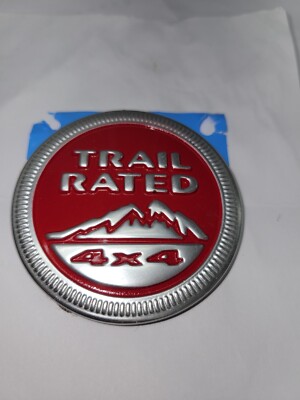 2014-2018JEEP TRAIL RATED 4X4 EMBLEM GRAND CHEROKEE WRANGLER OEM {RED ...
