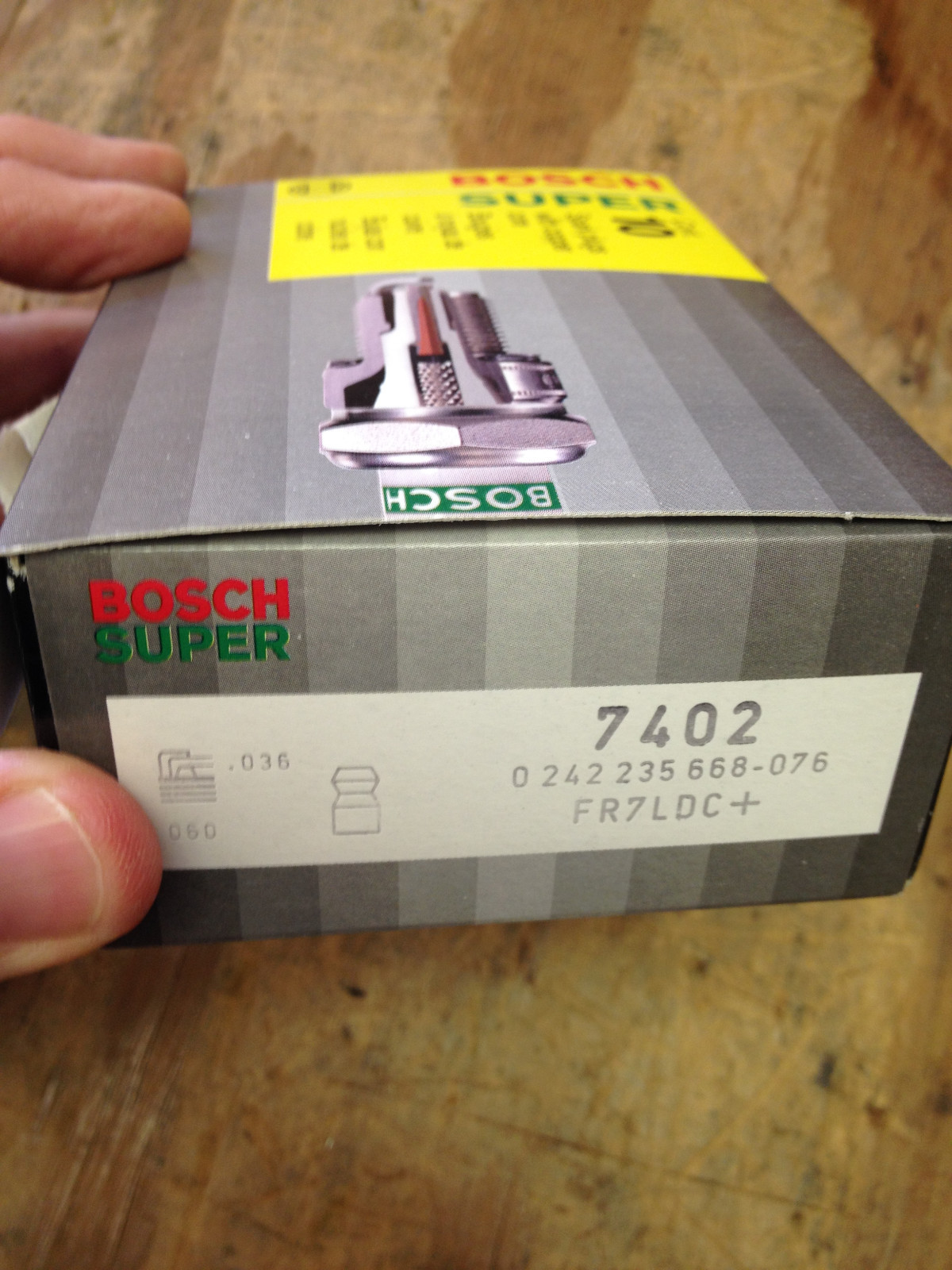 Bosch Super Spark Plug 7402 FR7LDC+ Original Box 1 set of 4 Plugs ...