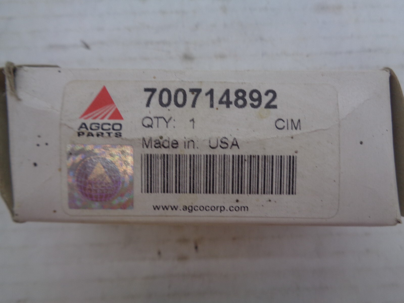 AGCO - VALVE/RELIEF- 700714892 - BOX19 | eBay