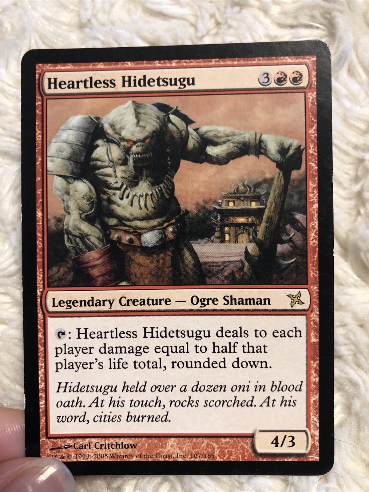 MTG Heartless Hidetsugu Betrayers of Kamigawa 107/165 Regular Rare for ...
