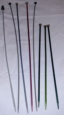 LOT Knitting NEEDLES Pins Perl Inox Boye Aluminum Various Sizes Crochet ...