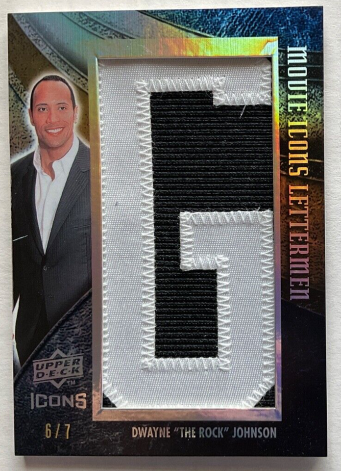 WOW! ALL 6/7 DWAYNE “THE ROCK” JOHNSON UD MOVIE ICONS LETTERMEN “JOE ...