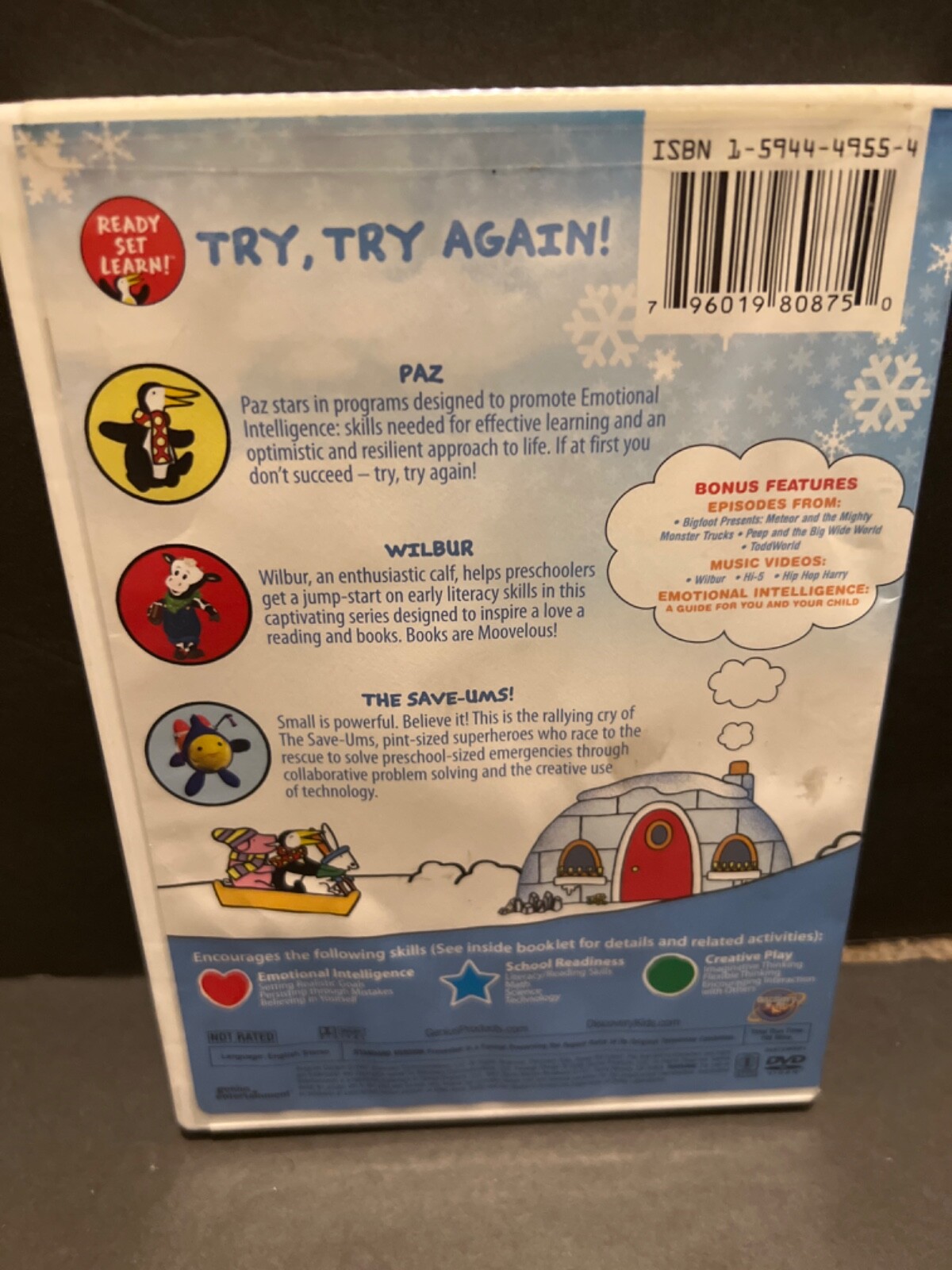 SHELF219 DVD tested~ Ready set learn!Try,Try again | eBay