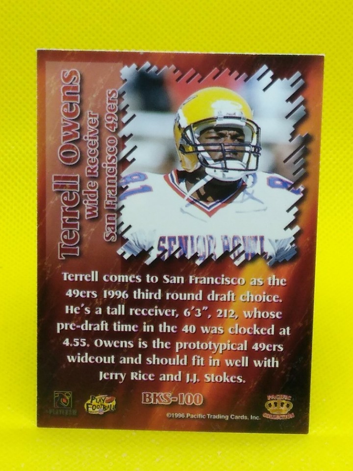 Terrell Owens 1996 Pacific ROOKIE #100 Tennessee-Chattanooga San ...