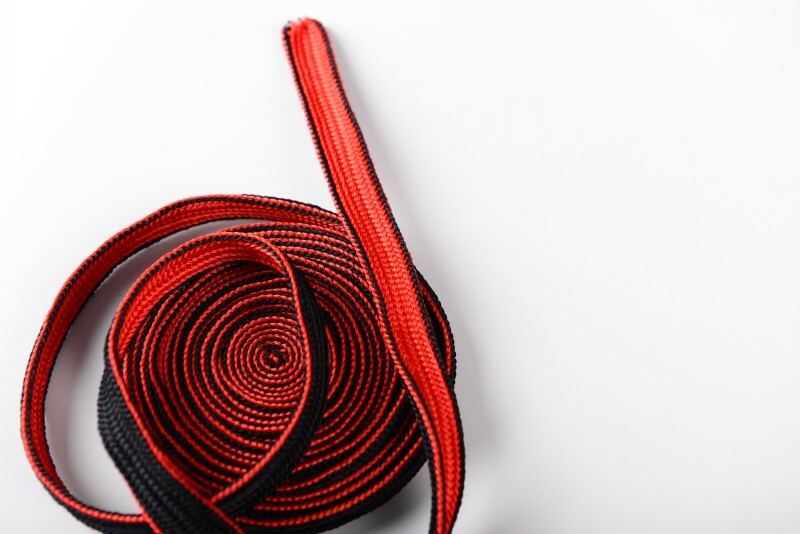 Black Red synthetic Silk Specialized Sageo For Japanese Katana ...