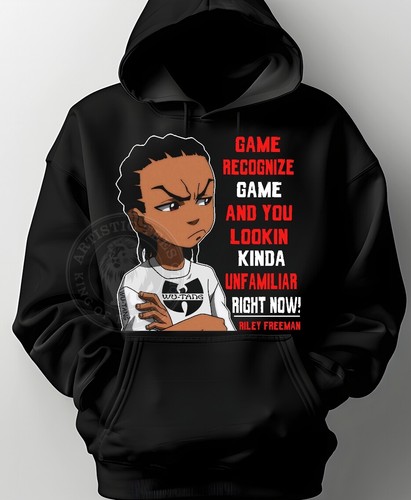 RILEY ON GAME Hooded Sweat Shirt . RILEY FREEMAN SHIRT. BOONDOCKS ...