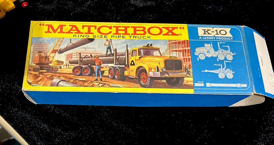 Matchbox Lesney King Size 1967 K10/19 Scammell Pipe Truck Vintage With ...