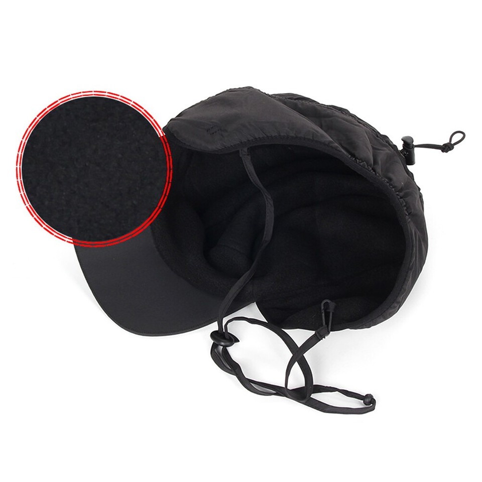 Men's Winter Hat Waterproof Fleece Warm Earflaps Hat With Windproof ...
