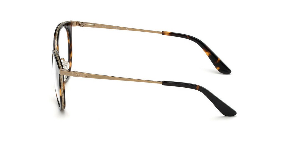 Guess GU2707 056 Havana Round Metal Optical Eyeglasses Frame 51-19-140 ...