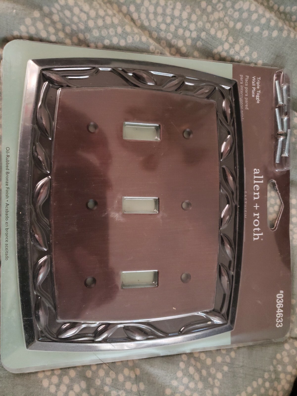 Allen + Roth Eastview 3-Gang Oil-Rubbed Bronze Triple Toggle Wall Plate ...