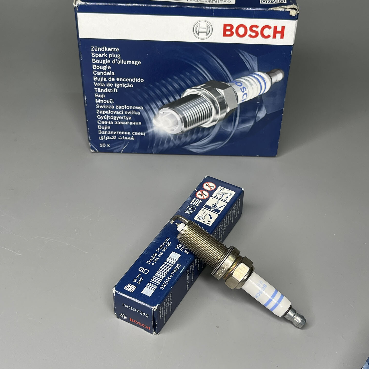 Bosch OE Double Platinum Spark Plug 6pcs for 2007-08 BMW 328xi L6-3.0l ...