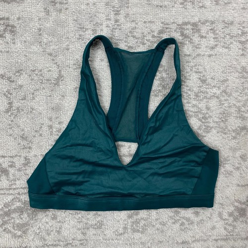 Victoria Sport Bralette Mesh Green Unlined Pullover Sporty Bra Size ...