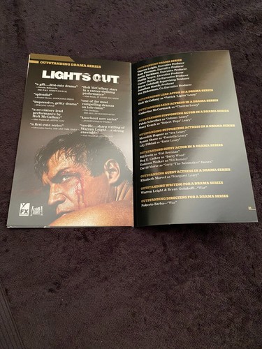 LIGHTS OUT Emmy ad Holt McCallany & TERRIERS Donal Logue & RESCUE ME ...