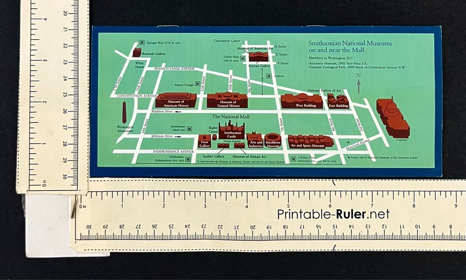 1990 Smithsonian Institution National Mall Washington DC Vintage Travel ...