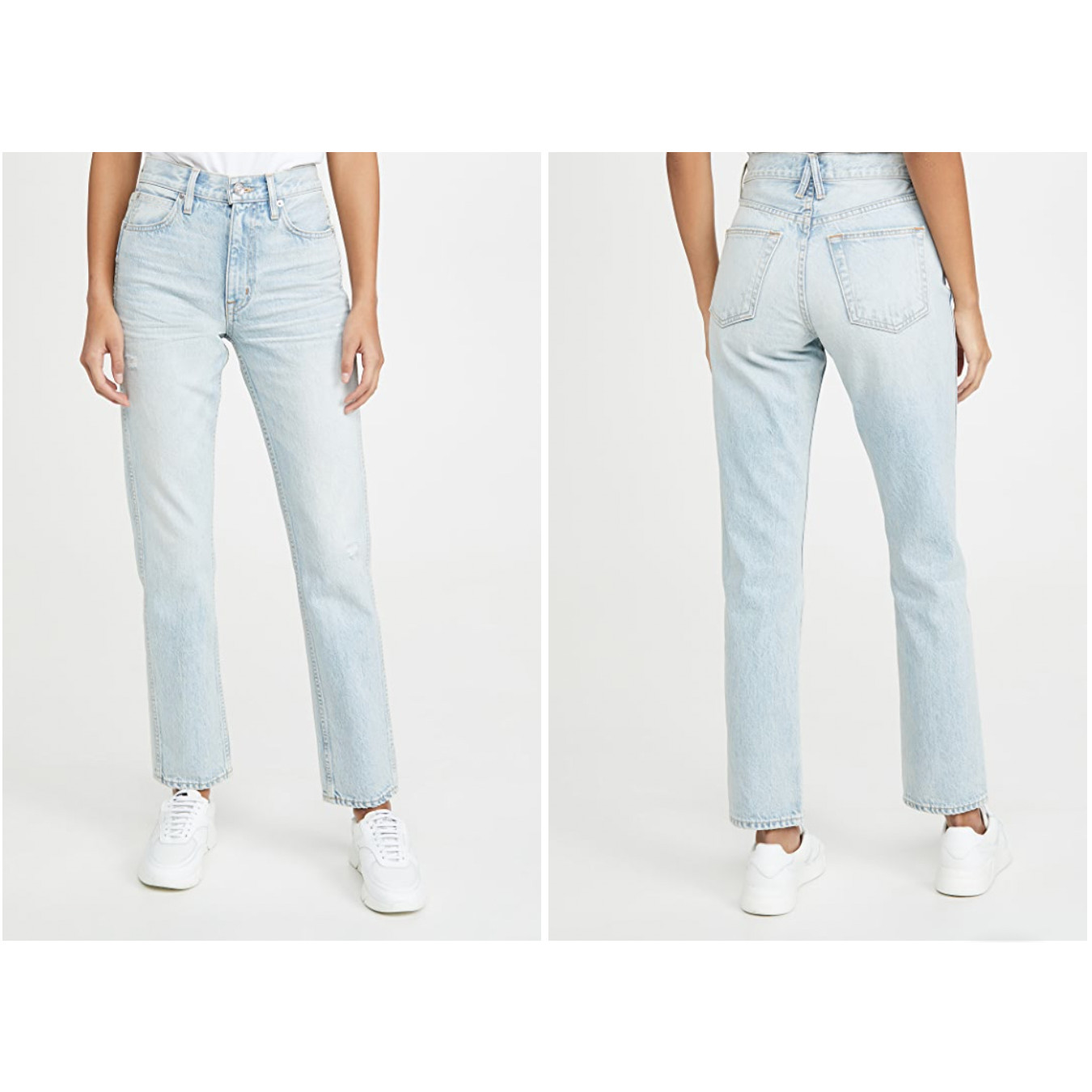 SLVRLAKE High Rise Light Wash Virginia Slim Love Song… - Gem