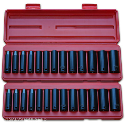 3/8" Deep Impact Socket Set Cases Select Metric & or SAE Sockets Air ...
