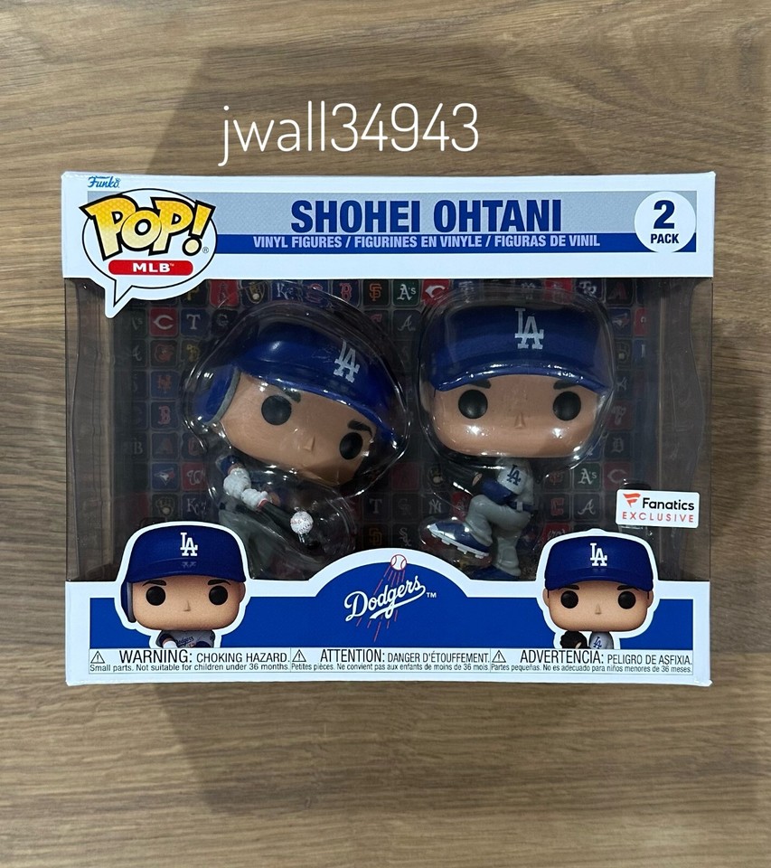 MLB Shohei Ohtani LA Dodgers Funko Fanatics Exclusive Two-Pack POP! IN ...
