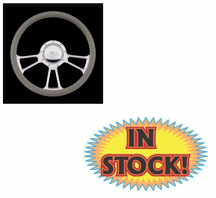 Billet Specialties 34425 - Vintec Half Wrap Steering Wheel - Polished ...
