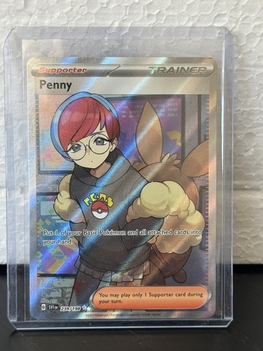 Pokemon Penny 239/198 Double Rare Trainer Card Scarlet & Violet TCG NM ...