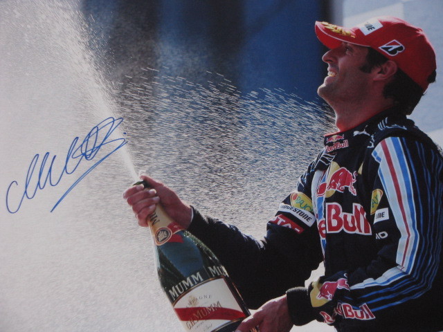MARK WEBBER Hand Signed HUGE 20"x30" Photo 3 + Photo Proof * BUY ...