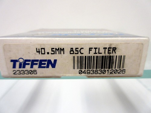New Tiffen 40.5mm 85C Color Cyan Conversion Circular Glass Filter ...