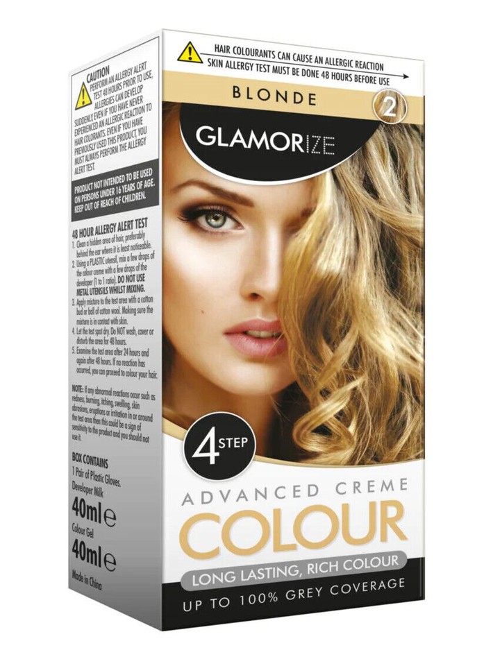 Pro-Colour Plus Permanent Hair Dye -Black, LightBrown,Blonde ...