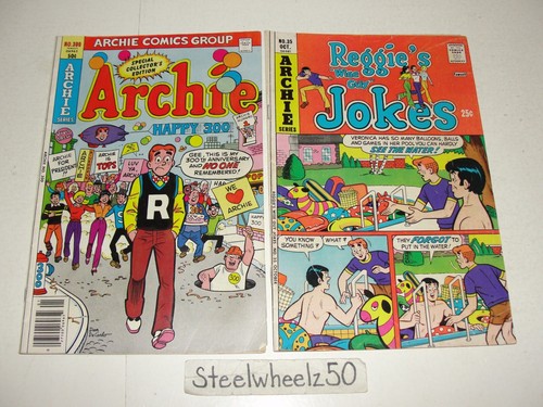 Archie #300 & Reggie's Wise Guy Jokes #35 Comic Lot 1975 1981 Doyle Dan ...