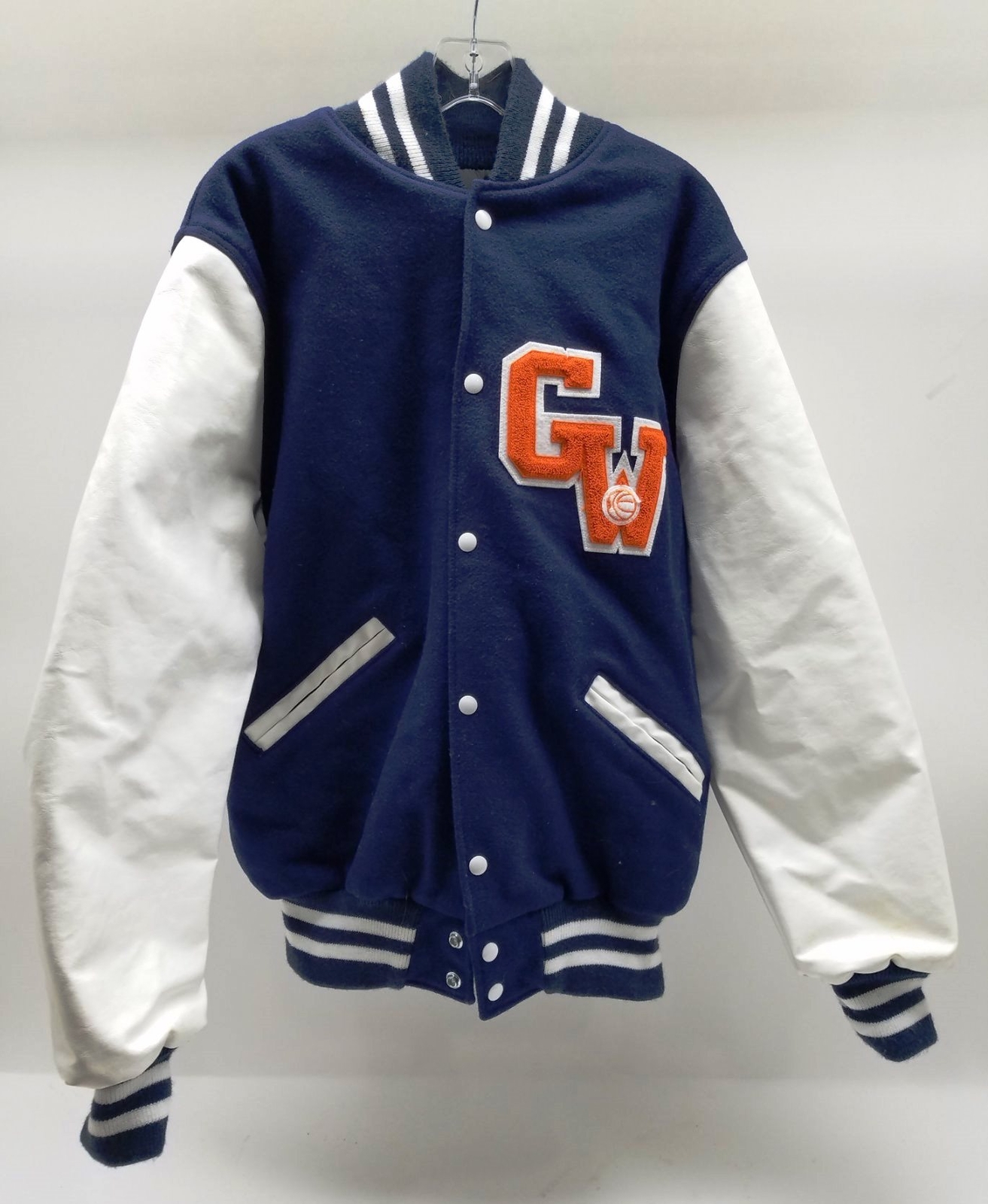 Men's NEFF Blue White GW Varsity Jacket XL | eBay