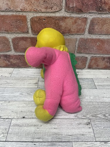 Vintage 1993 Soma Hug Me Glo Dino Dinosaur Knock Off Barney Plush Light ...