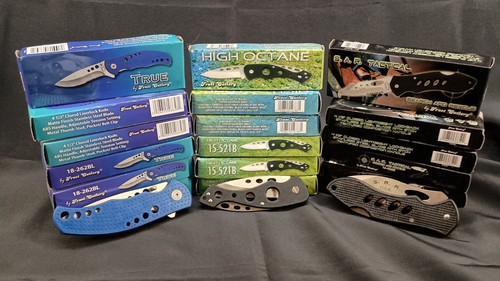 Lot Of 18 NEW Frost Cutlery Folding Pocket Knives True,High Octane,SAS ...