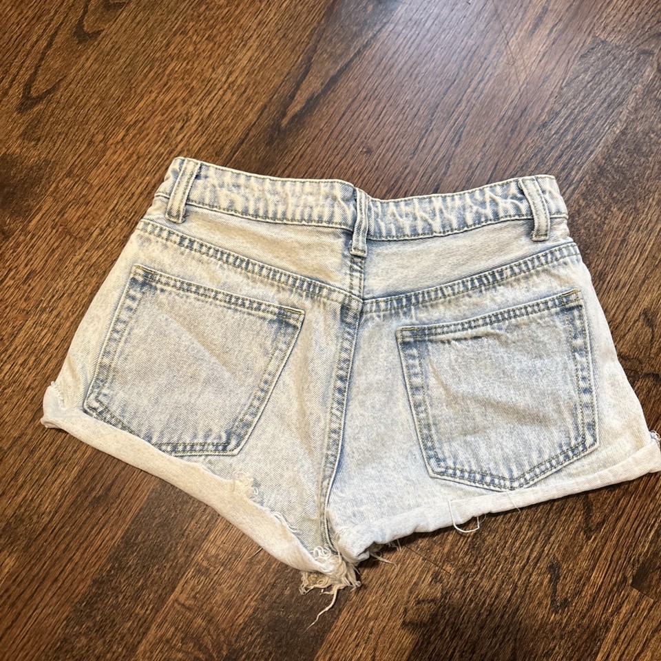 Adika cut off light blue faded Denim Jean Shorts Size medium | eBay