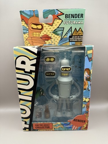 Toynami Futurama Bender Action Figure 2008 with Robot Devil Build-A-Bot ...