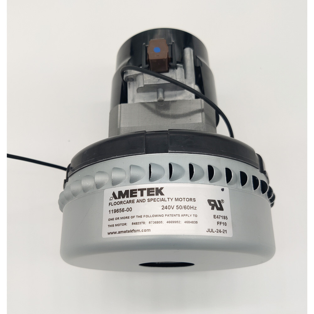 Ametek 119656-00 Vacuum Motor 240 Volts 2 stage Peripheral Discharge 5. ...