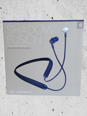 SOL REPUBLIC Shadow Fusion Wireless Neckband Ear Buds SOL-EP-1200BL ...