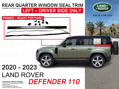 Genuine Land Rover Defender 2020 Onwards Rear Quarter Window Seal Trim ...