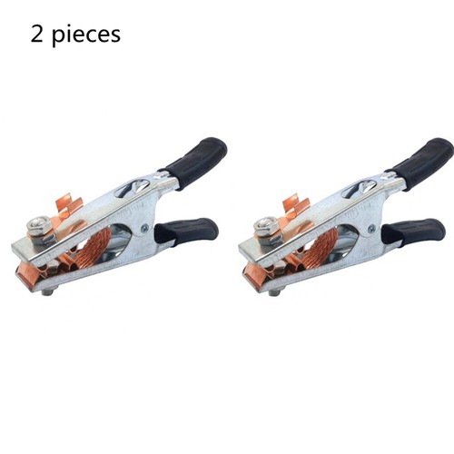 2Pcs 500A Copper Welding Earth Clip Electroplated Ground Clamps Weld ...