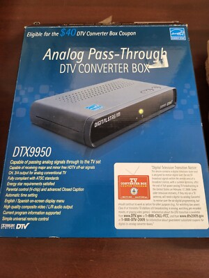 Digital Stream Analog Pass-Through Converter Box DTX9950 DTV open ...