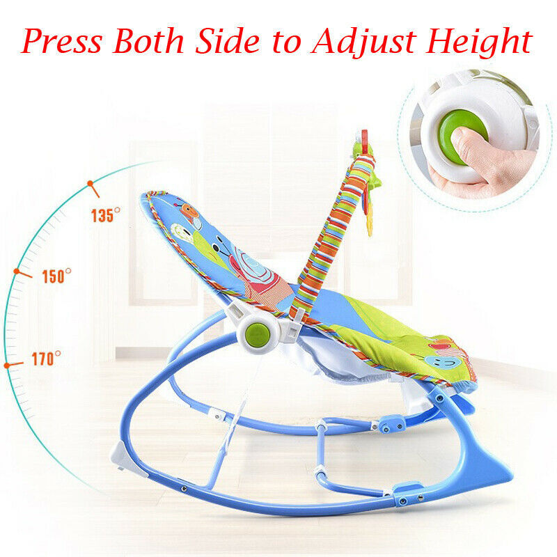Baby Infant To Toddler Vibration Bouncer Rocker Swing Chair Soft ...