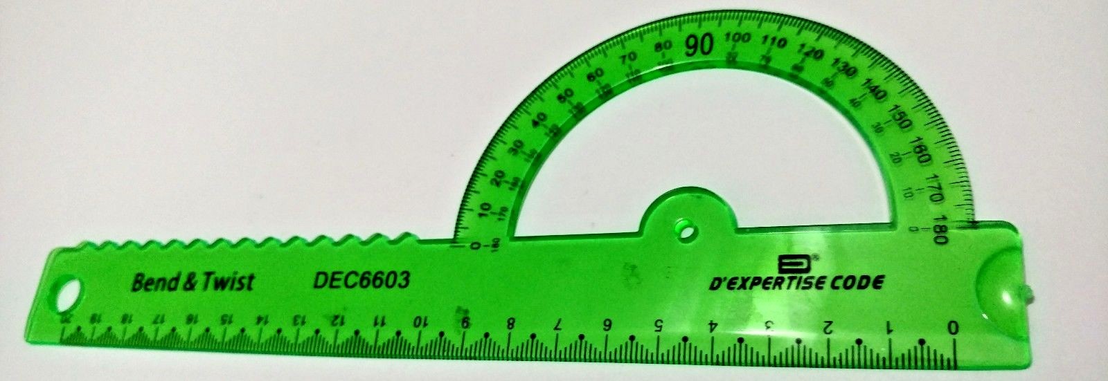 Flexible Bend &Twist 180° Degree Protractor with 20 cm Ruler - D ...