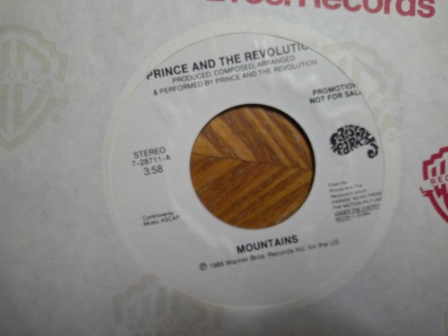 PROMO WARNER BROS 45 RECORD/PRINCE AND REVOLUTION/ MOUNTAINS/ EX | eBay
