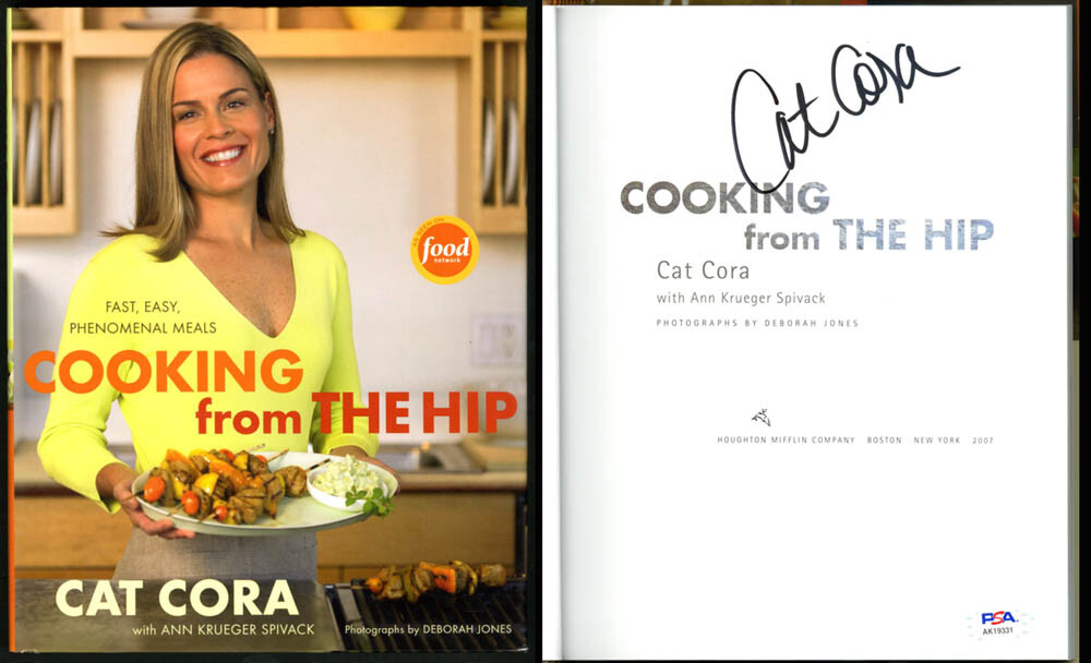 Cat Cora SIGNED Cooking From The Hip HC 1st Ed PSA/DNA AUTOGRAPHED NEW ...