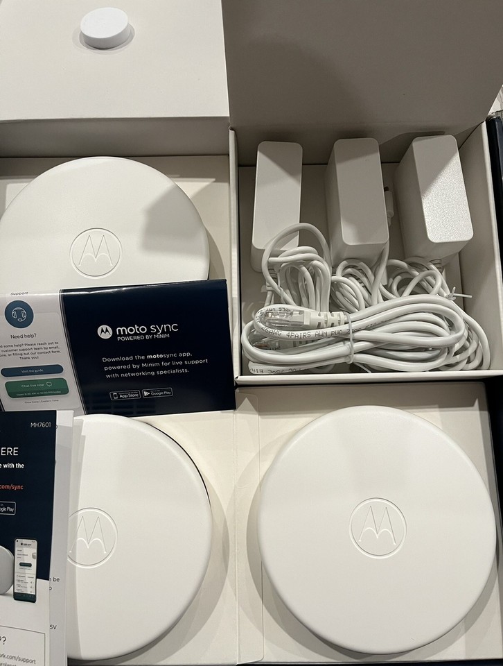 Motorola MH7603 | WiFi 6 Router + Intelligent Mesh System | 3-Pack ...