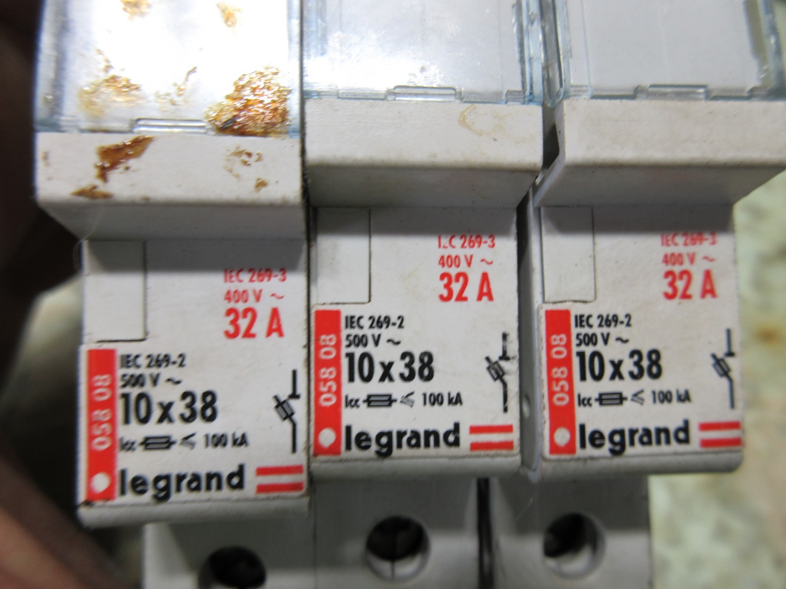 Legrand Kontakt EIC 269-3 10X38 32A 400V CNC Lot Von 3 Kontaktoren ...