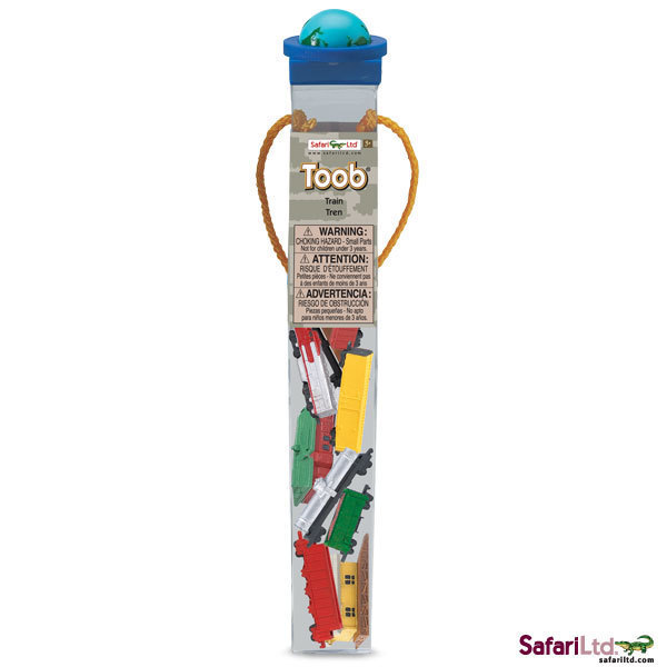 Train Toob/Safari Ltd/toob/Train Station/Engine/Open Cargo Car/Box Car ...