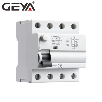 GEYA B Type DC ELCB Residual Current Circuit Breaker 4P 40/63A 30/100 ...