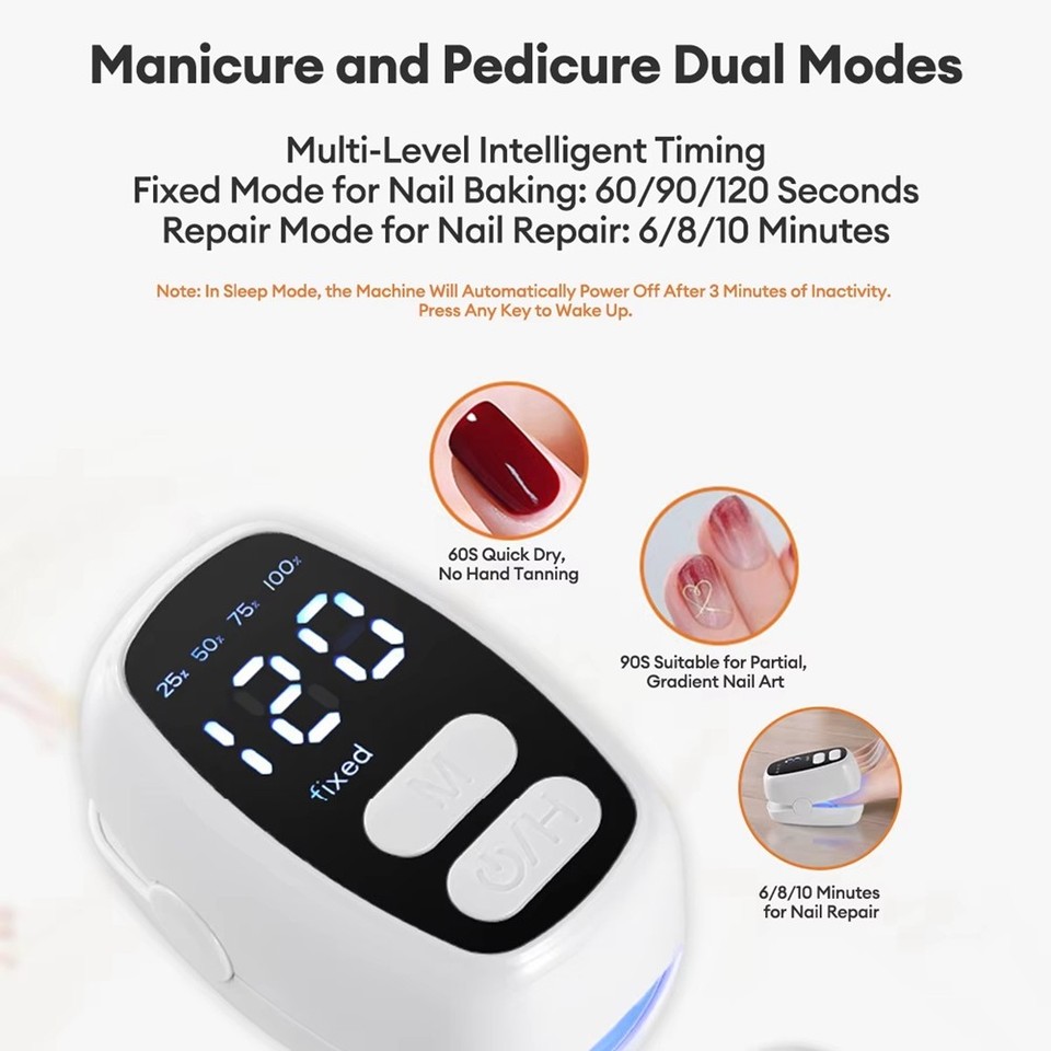 UV LED Nail Dryer Lamp Nail Light Fast Dry Curing Single Finger6732 ...