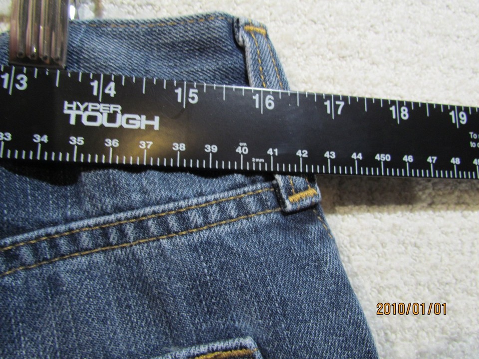 Carhartt Mens 32X28 Jeans Blue Relaxed Fit Straight Workwear Denim ...
