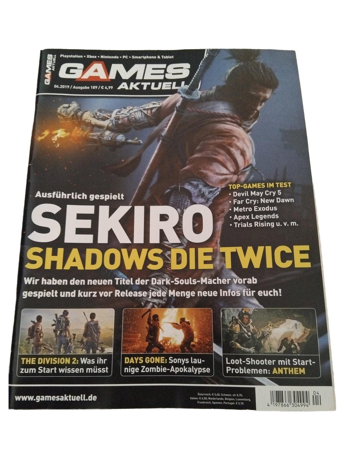 Games Aktuell 04/2019: Sekiro Shadows Die Twice - Test | eBay